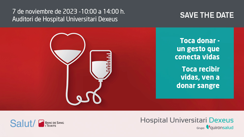 Toca recibir Vida. Ven a Donar sangre | Quirónsalud