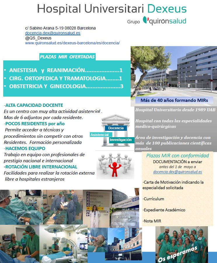 Médicos Internos Residentes | Hospital Universitari Dexeus - Grupo ...